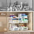 2 Pcs 3 Tier Organizers, Under Sink Storage with Drawers, Kitchen ...