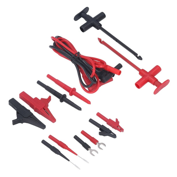 Multimeter Test Leads Kit With Probe Clip Banana Plug Testing Cable U ...