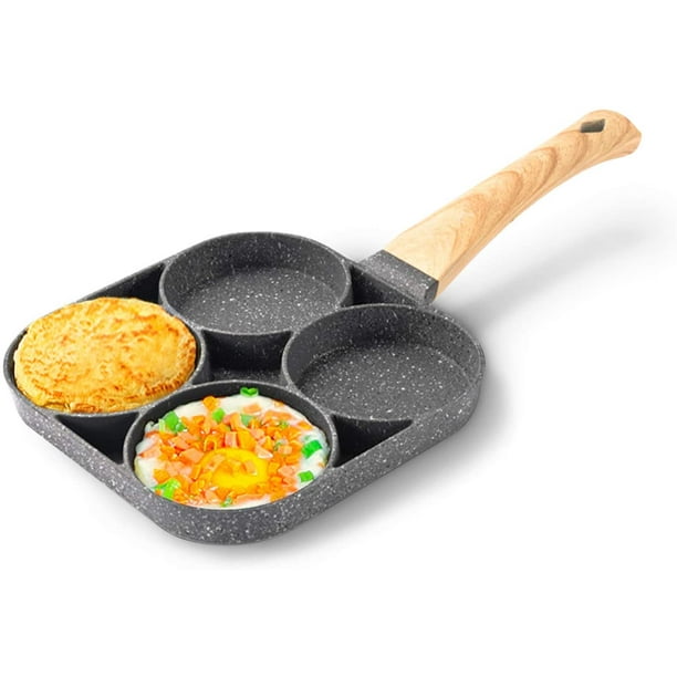 Egg Pan, 4-Cups non-stick frying pan, Multifunctional omelet pan ...