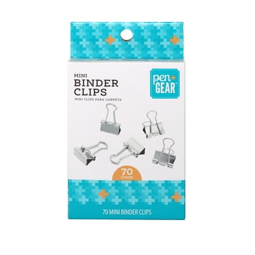Pen + Gear Easy-Grip Binder Clips, Assorted Colors and Sizes, 24 Count ...