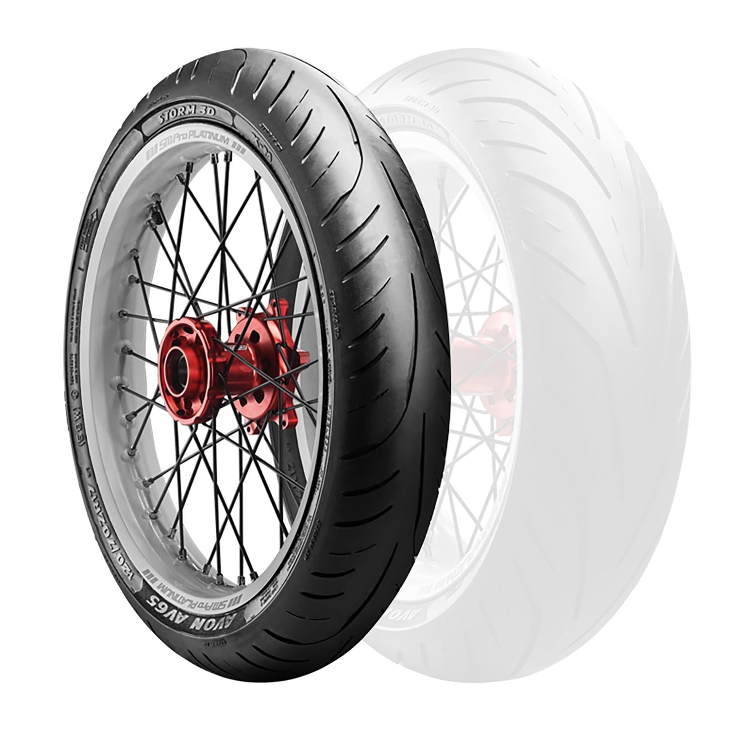 Llanta Avon Storm XM 120/70-17 para Moto tubeless 58W Delantera ...