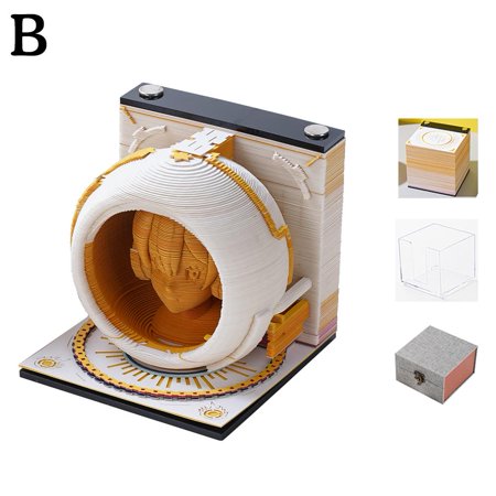 Sci-fi Space Multi-function Memo Pad Notepad 3D Model Note Custom Block ...