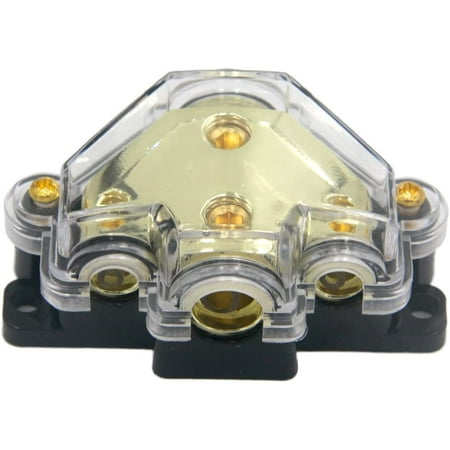 Power Distribution Block, Auto Car Audio Amplifier 1 in 3 Ways Fuse ...