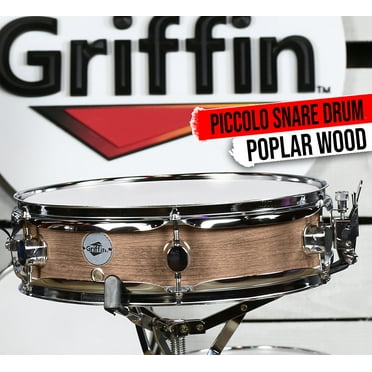 Snare Drum Kit by Griffin Includes Snare Stand, 2 Pairs of Maple Drum ...