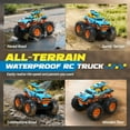2-in-1 Monster Truck Toys with Transform Launcher Track – 1:16 RC ...