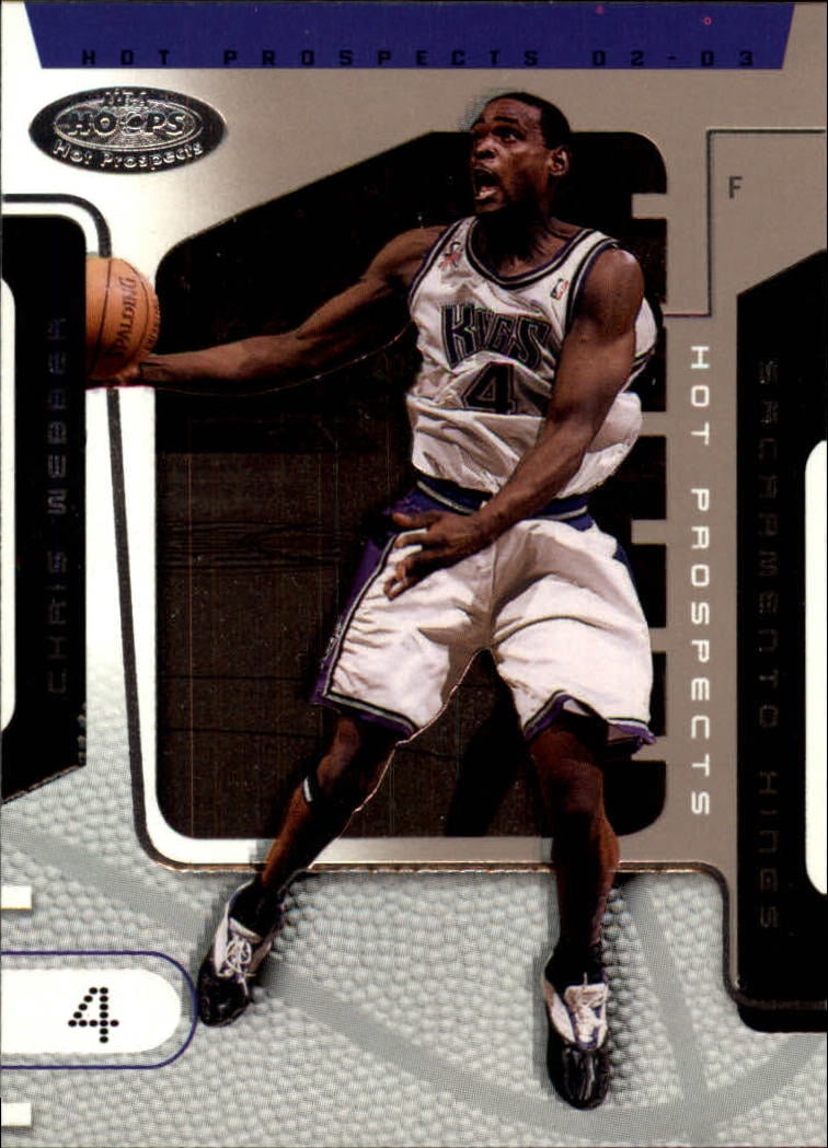 2002-03 Hoops Hot Prospects #2 Chris Webber NBA Basketball Trading Card ...