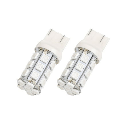 2pcs Red 2.8W T20 7440 5050-SMD 24 LED Bulbs for Backup Reverse Signal ...