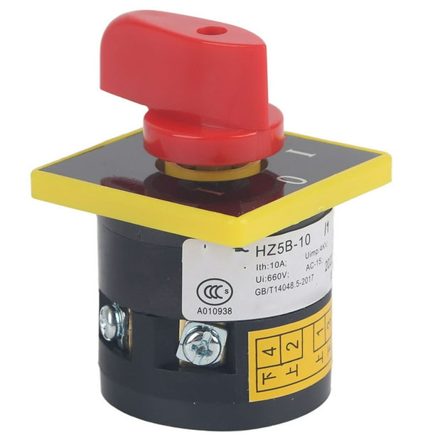 Interruptor selector de cambio, 380V~4KW 10A HZ5B‑10/1 (1 capa ...