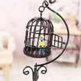 AOOOWER Mini Metal Bird Cage Model Micro Landscape DIY Birdcage ...