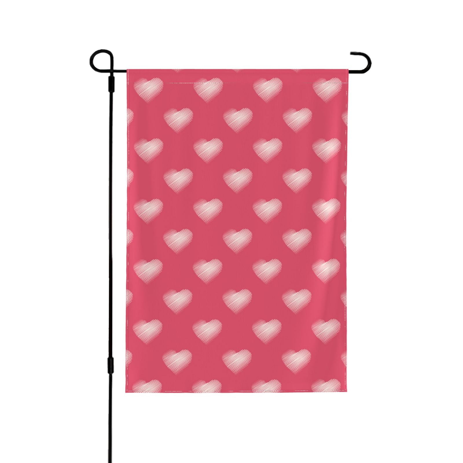 XMXY Romance Pink Valentine Hearts Garden Flags Double Sided,Farmhouse ...