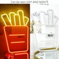 SIGNSHIP French Fries Shaped LED Neon Light Signs USB Power for Bedroom ...