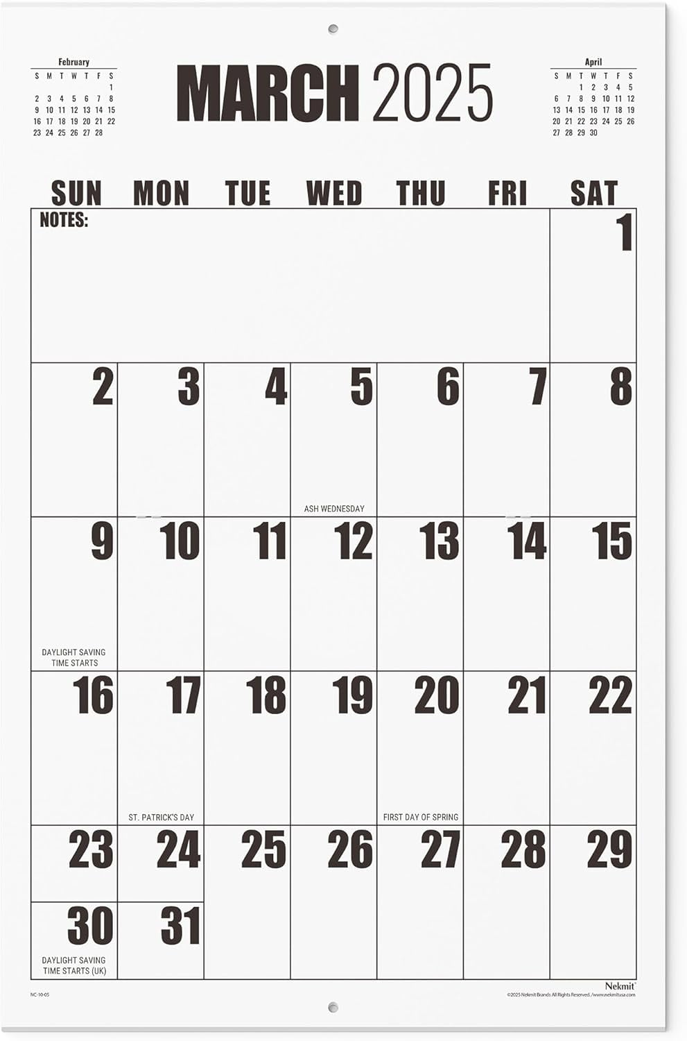 shiyou-Large Wall Calendar 2025-2026, 2025 Wall Calendar from Jun 2025 ...