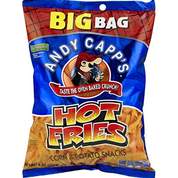Andy Capps Fries 8 oz. Big Bag: Your Choice of Cheddar, Hot or Variety ...