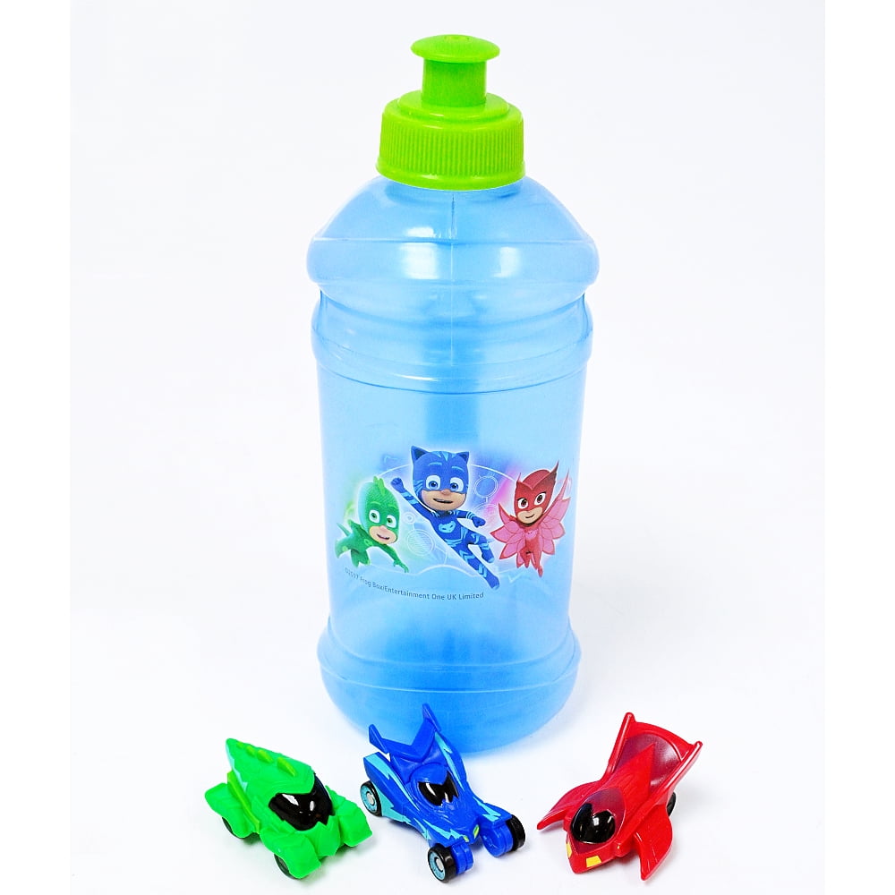 PJ 15.5 oz Pull Up Water Jug with Hero Vehicle 3pk | PJ Water Bottle ...