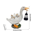 Goose Garden Statues Gifts,Outdoor Solar Goose Statue with Lantern ...
