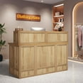 Tribesigns Reception Desk with Counter, 57-Inch Rustic Front Desk ...