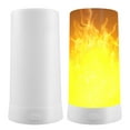 LED Flicker Flame Light Bulb USB Rechargeable Simulated Burning Fire ...