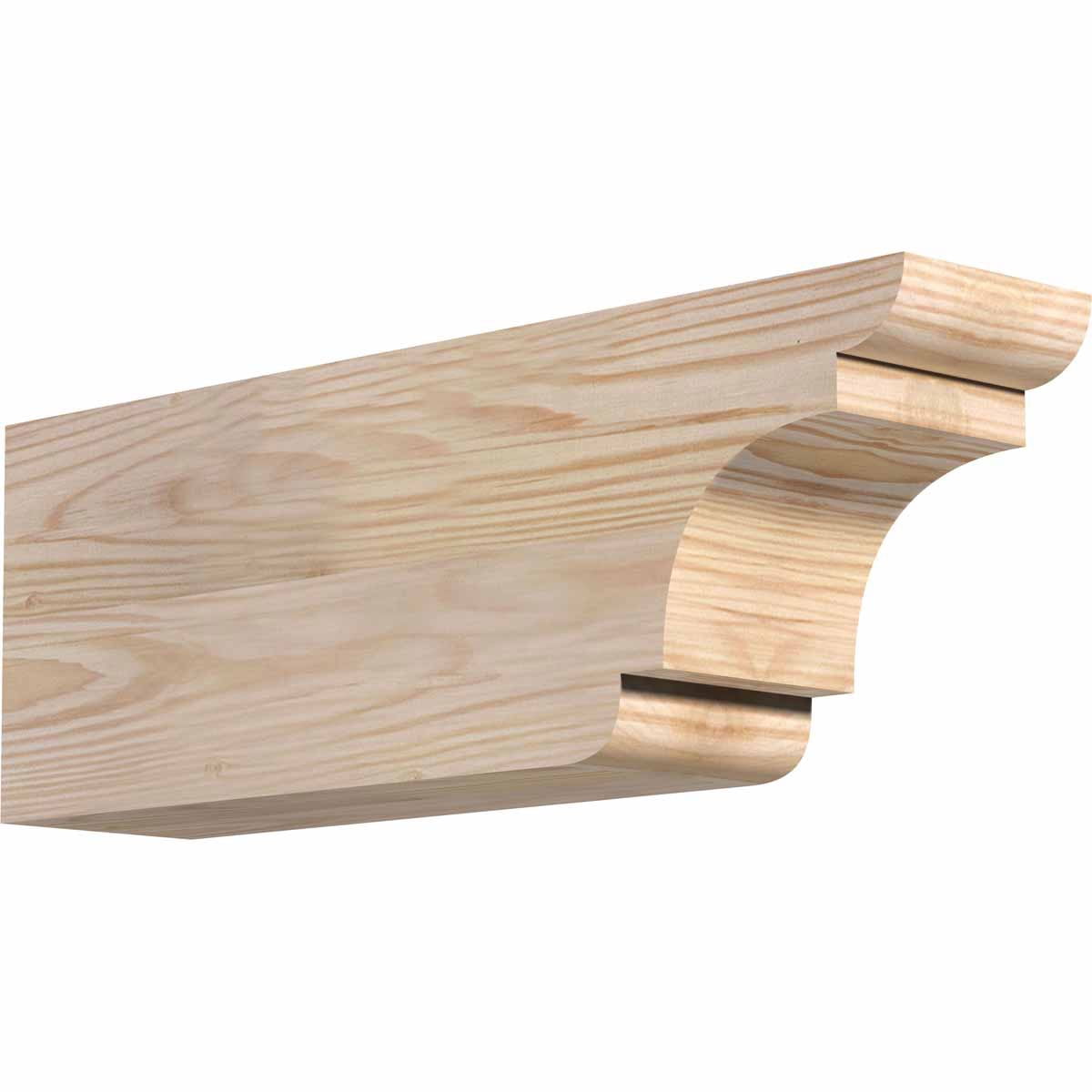 3 1/2"W x 6"H x 16"L New Brighton Smooth Rafter Tail, Douglas Fir ...