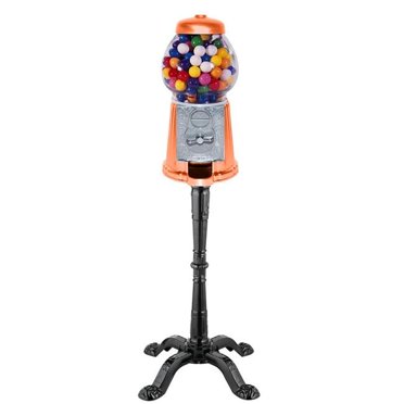 American Gumball 11 in. Tall Antique Style Gumball Machine, Pumpkin ...