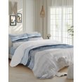 4 Piece Duvet Cover Set Full, Abstract Color Gradient Stripe Art Soft ...