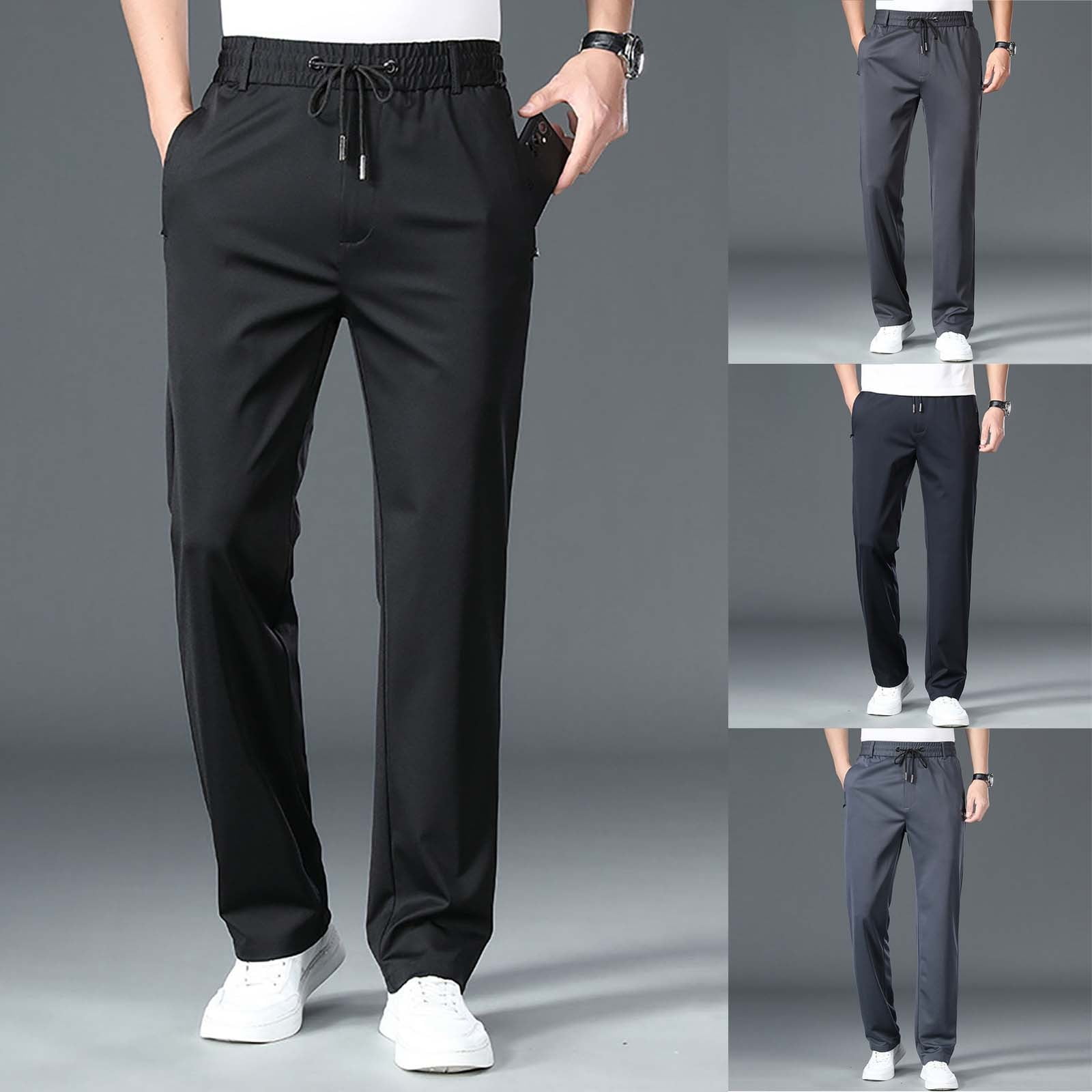 Click here for Blekii Mens Stretch Dress Pants  Loose Straight Le... prices