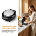 Dual-Sided Flip Electric Omelet Maker, Two 6.5 Inch Non-Stick Plates ...