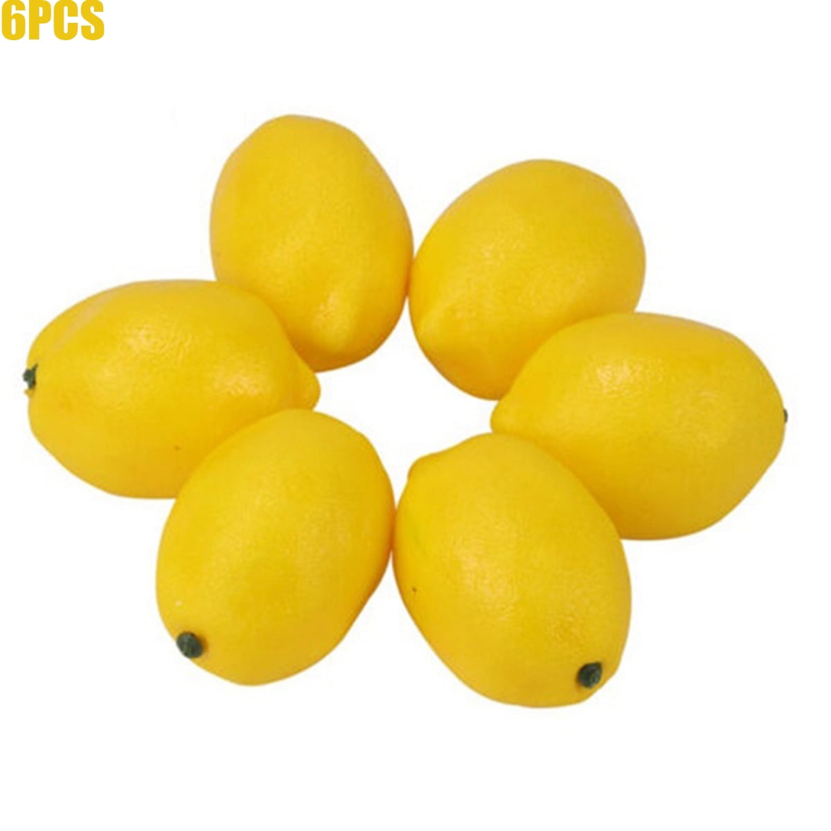 6/10Pcs Yellow/Green Artificial Lemons Fake Lemon Simulation Lemon ...