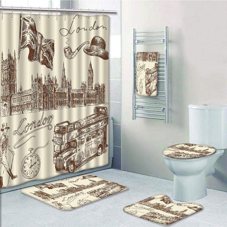 EREHome London Sketch of National British Emblems Big Ben Houses of ...