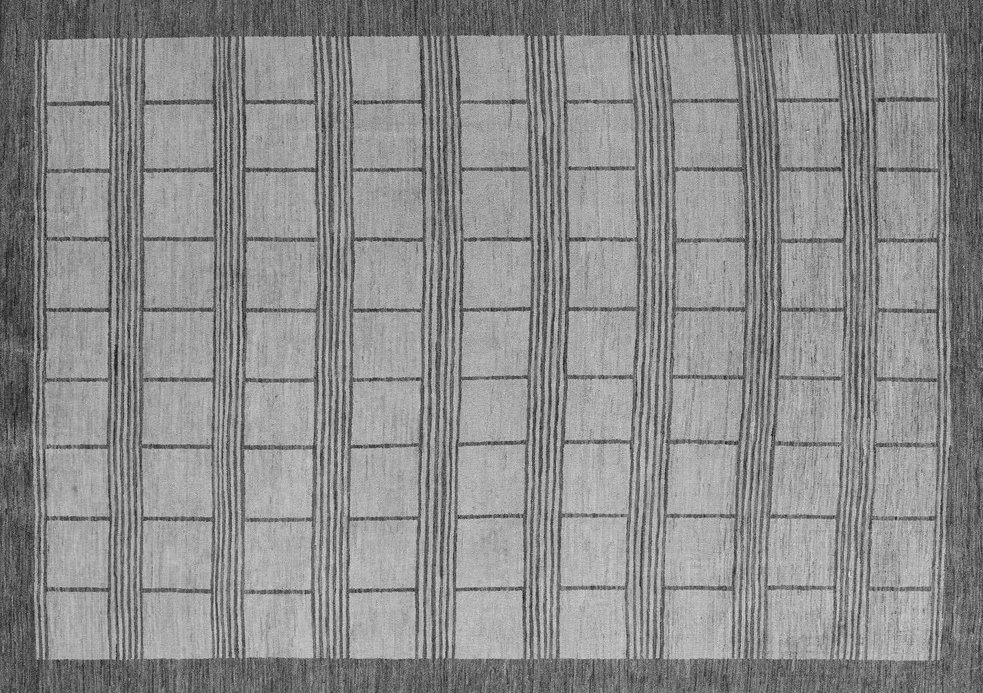 Ahgly Company Indoor Rectangle Checkered Gray Modern Area Rugs, 3' x 5 ...