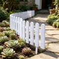 Plastic Garden Fence Border for Flower Beds, No Dig Landscape Edging ...
