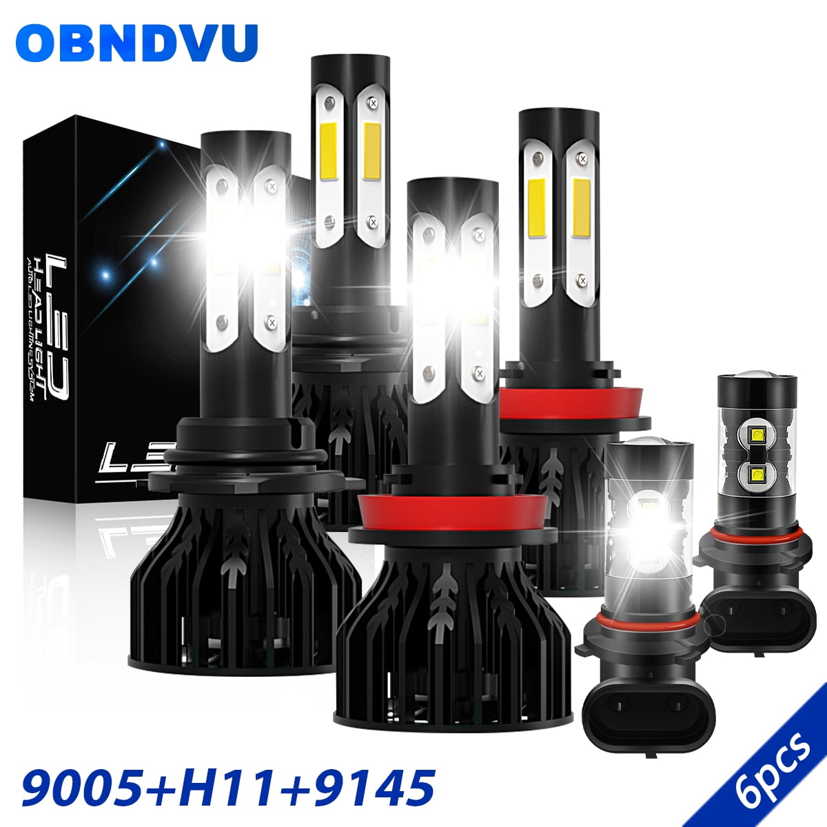 LED Headlight Fog Light Bulbs Kit for Dodge Ram 2009 2010 2011 2012 4 ...