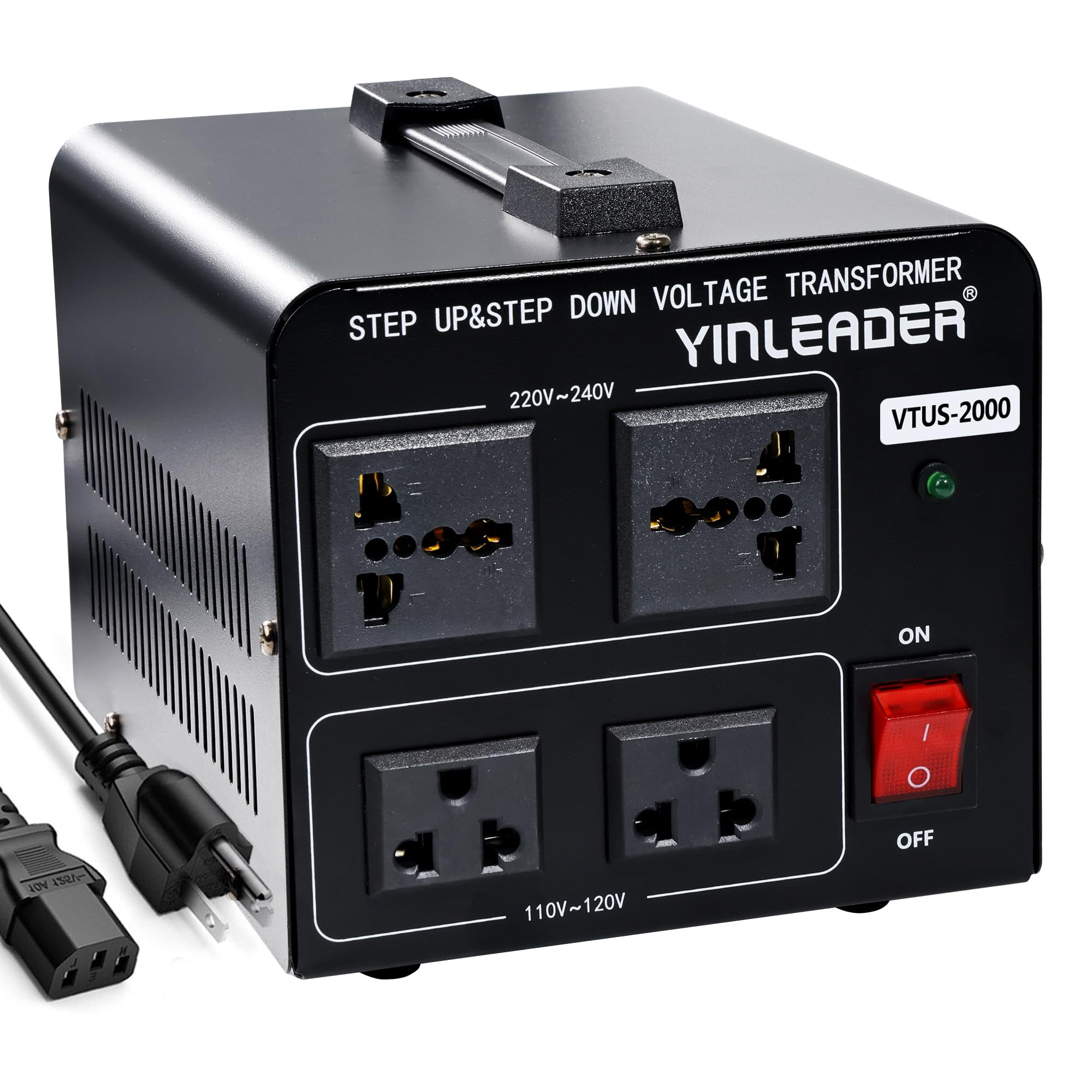 Transformador convertidor de tensión Yinleader 2000W 110V/220V | Walmart en línea