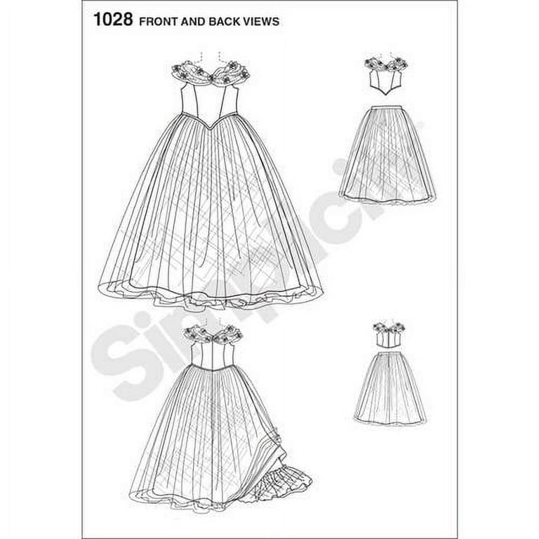 Cinderella Dress Pattern Simplicity