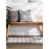 Dusty Lilac & White Buffalo Check Rag Rug 26x40 inch - Walmart.com