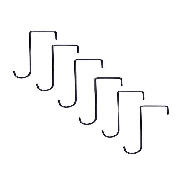 keepw 6 Pieces Hooks 6Inch Flowers Rack S-Shaped Railing Wall Hanging ...