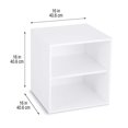 Free Shipping! 16\ White Simply Tidy¬Æ Modular Cube Shelf - Cubic ...