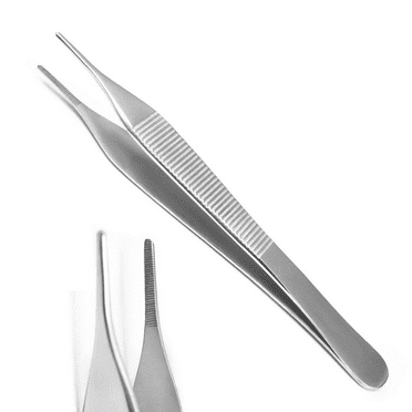 ToolUSA (2 Pack) Carmalt Curved Tip Forceps | 4.25" (10.8 cm) Stainless ...