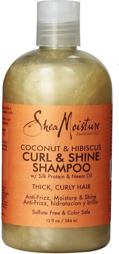 Shea Moisture Curl & Shine Shampoo, Coconut & Hibiscus 13 oz (Pack of 4 ...