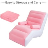 Inflatable Deck Chair with Air Pump, Lounger Sofa for Indoor Living ...