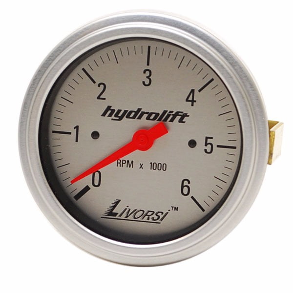 Livorsi Boat Tachometer Gauge GW6000PLPL | Hydrolift 3 3/8 Inch Silver ...