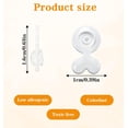 Earring Backs for Droopy Ears, 32 Pcs White Acrylic and Clear Silicone ...