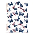 America Butterflies Pattern A5 Notebook Set of 2 Refillable 60 Sheets ...