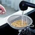6-piece stainless steel fine mesh strainer set for baking, tea, pasta ...