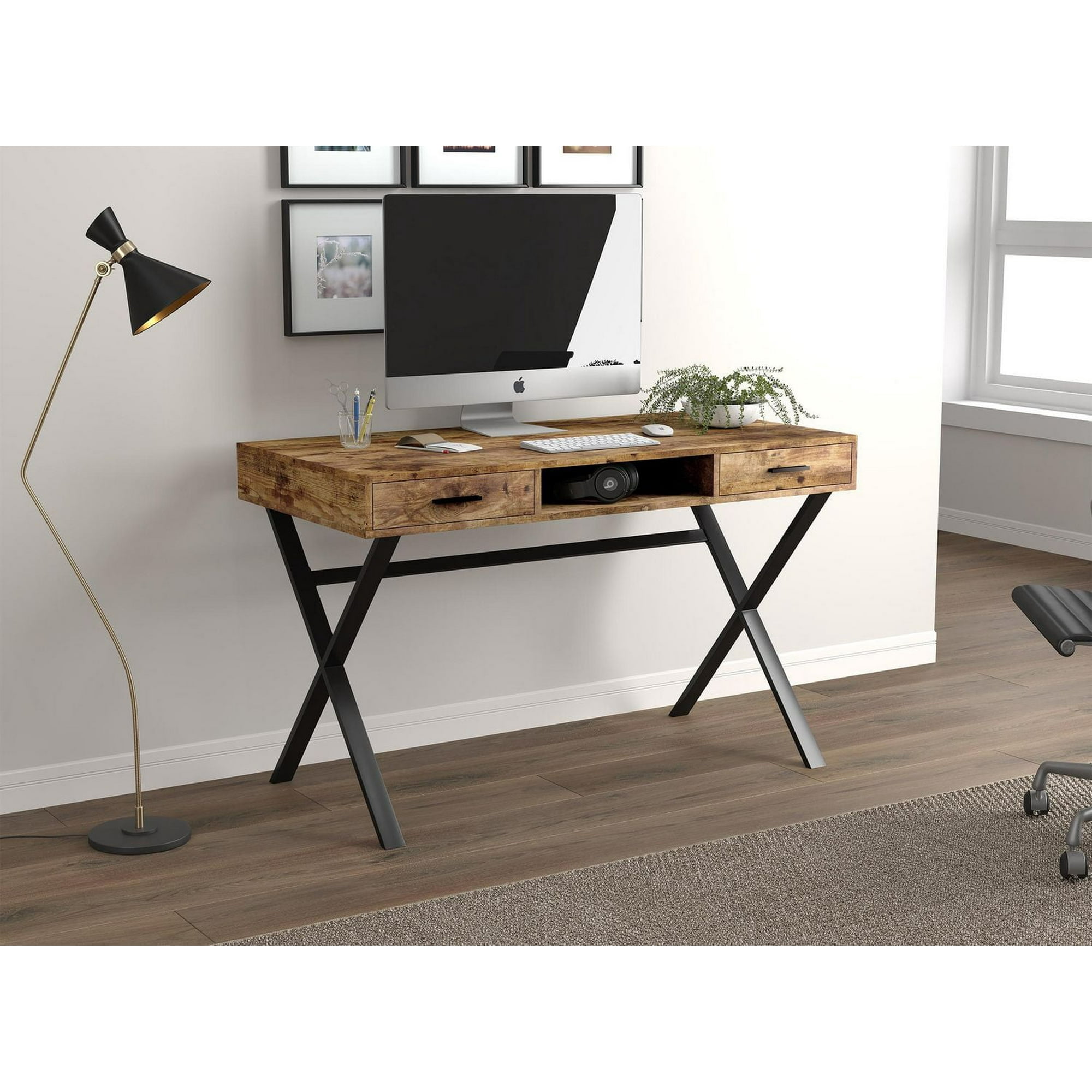 Click here for Safdie & Co. Desk 47l Brown Reclaimed Wood 2 Drawe... prices