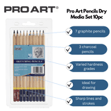 Pro Art Pencil Set Dry Media 10pc - Walmart.com