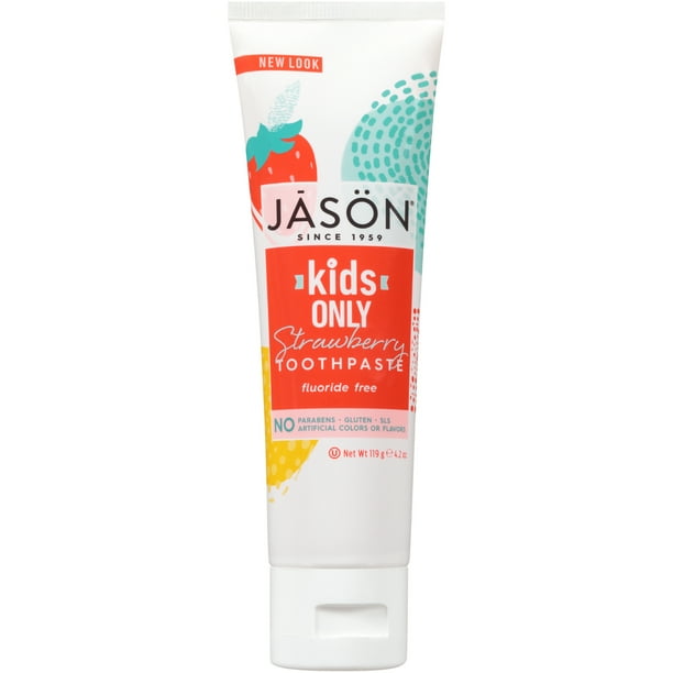 JASON Kids Only Strawberry Toothpaste, 4.2 oz. - Walmart.com