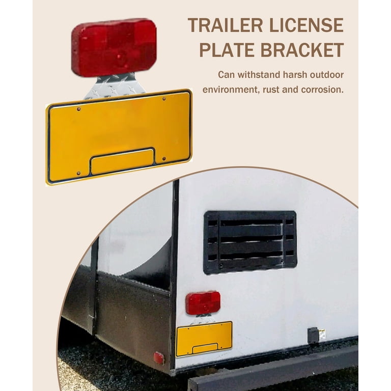 Trailer License Plate Bracket