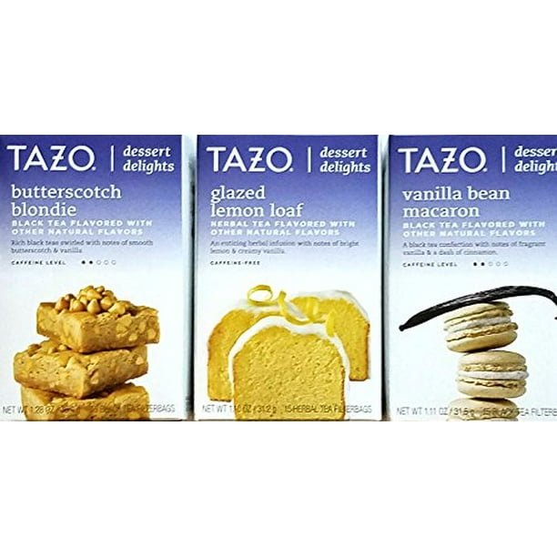 Butterscotch Blondie, Glazed Lemon Loaf, Vanilla Bean Macaron - Tazo ...