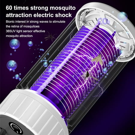 Electric Shock Pest Lamp Cordless Garden Bedroom Living used for a Room ...