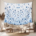 Blue Polka Dot Tapestry for Bedroom Wall Hanging Tapestry, Modern Art ...